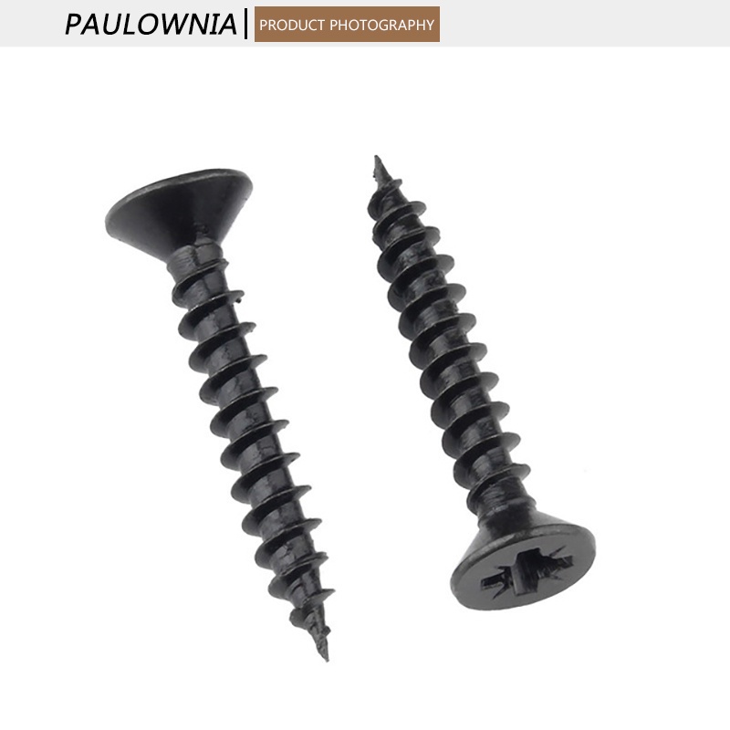 M1 M1.2 M1.4 M1.7 M2 M2.3 M2.6 M3 Black Zinc Countersunk Flat Head Self-Tapping Screw Cross ...