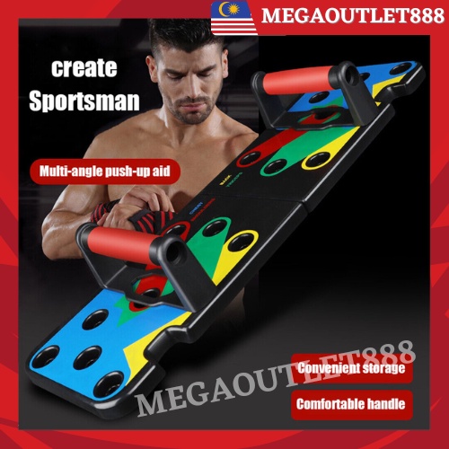 12 IN 1 Foldable Push Up Board Home Gym Fitness Exercise Push Up Frame ...