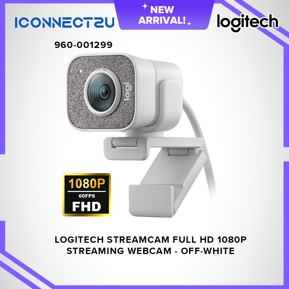Logitech Streamcam Full HD 1080P USB C Streaming Webcam (960-001299 ...