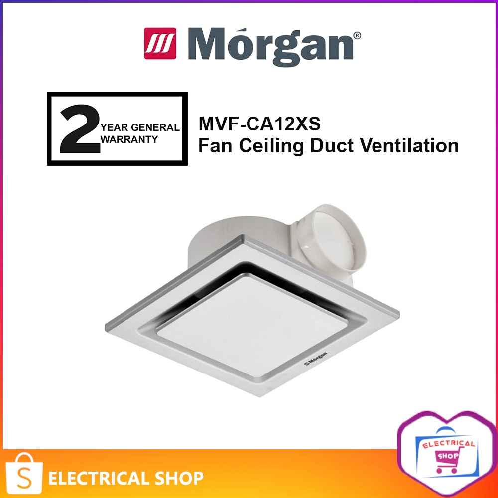 Morgan MVF-CA12XS Exhaust Fan Ceiling Duct Ventilating Fan MVFCA12XS ...