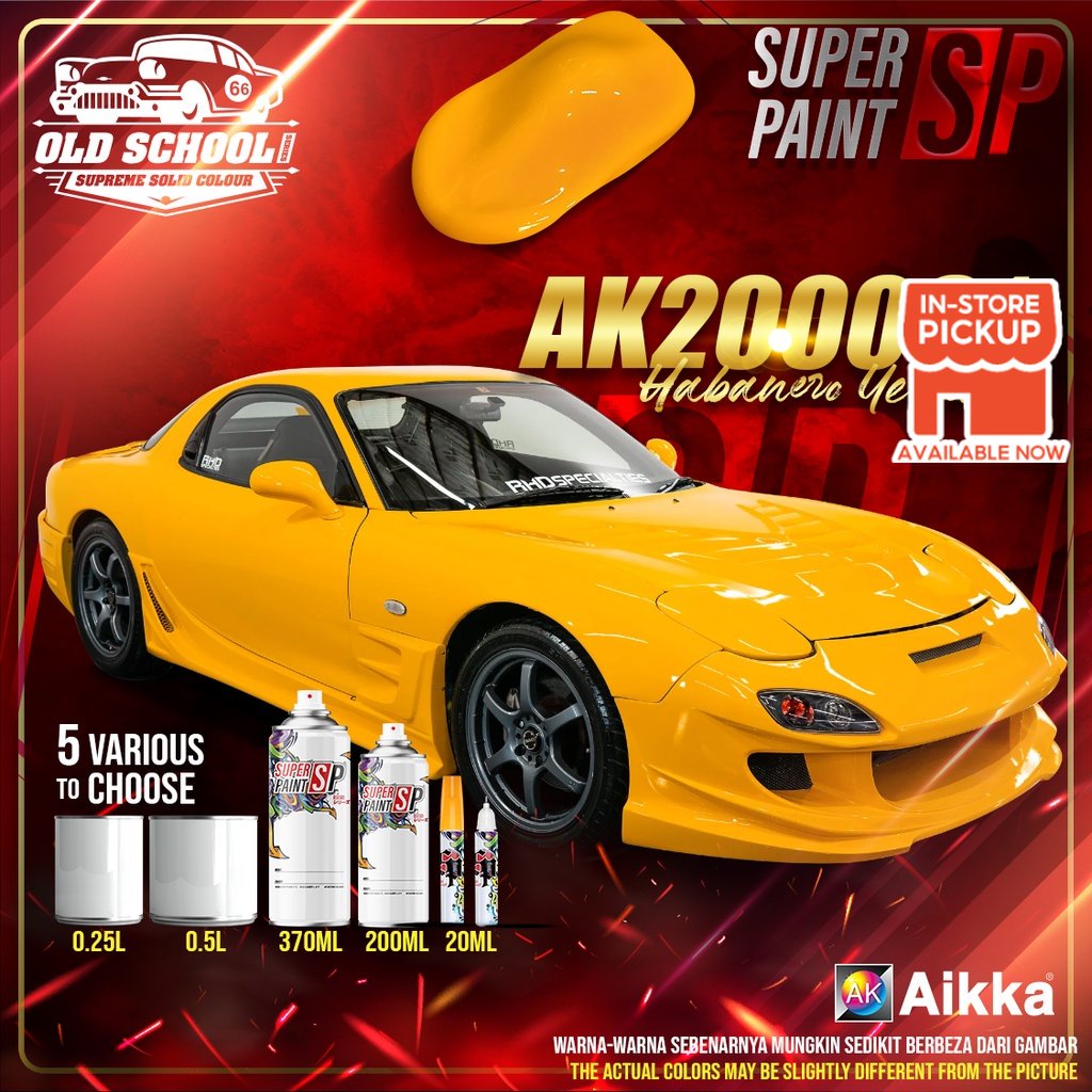 AIKKA AK200061 Habanero Yellow | Old School Series | Automotive 2K Car ...