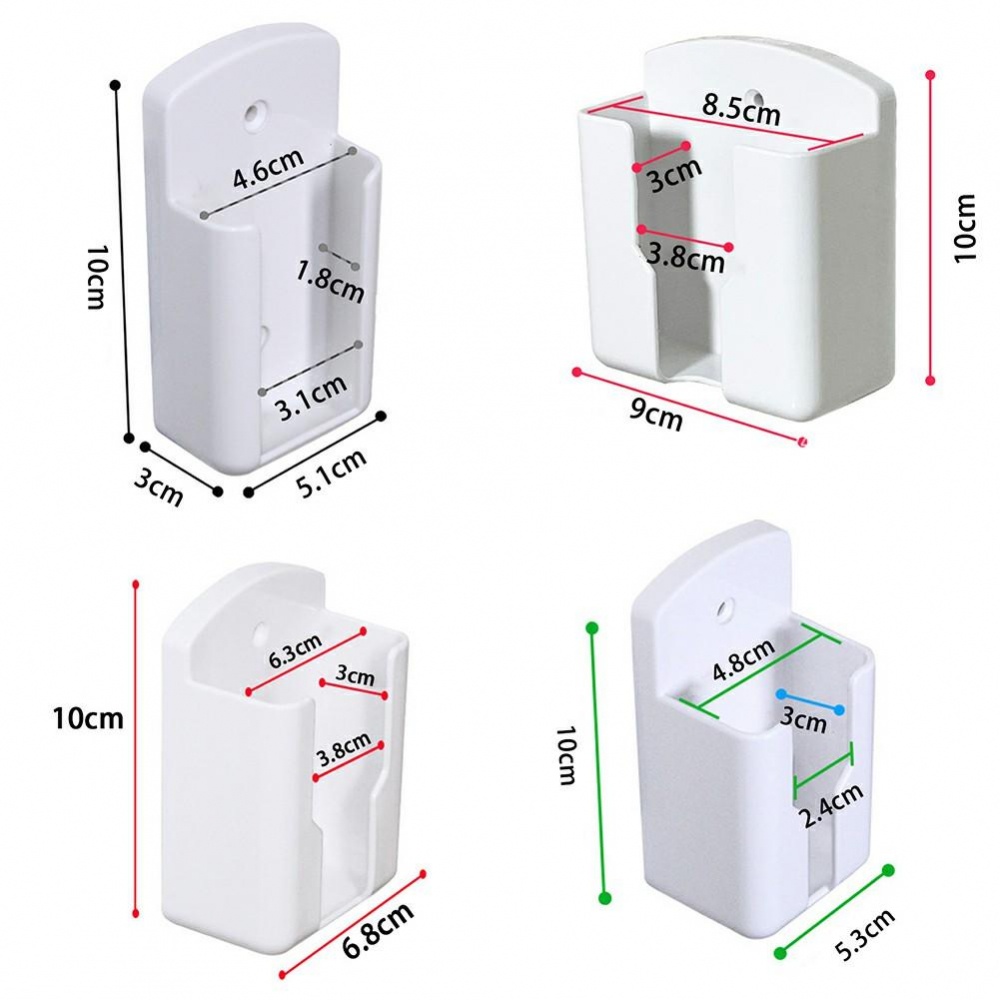Universal-White Air Conditioner Remote Control Holder,Wall-Mounted Box ...