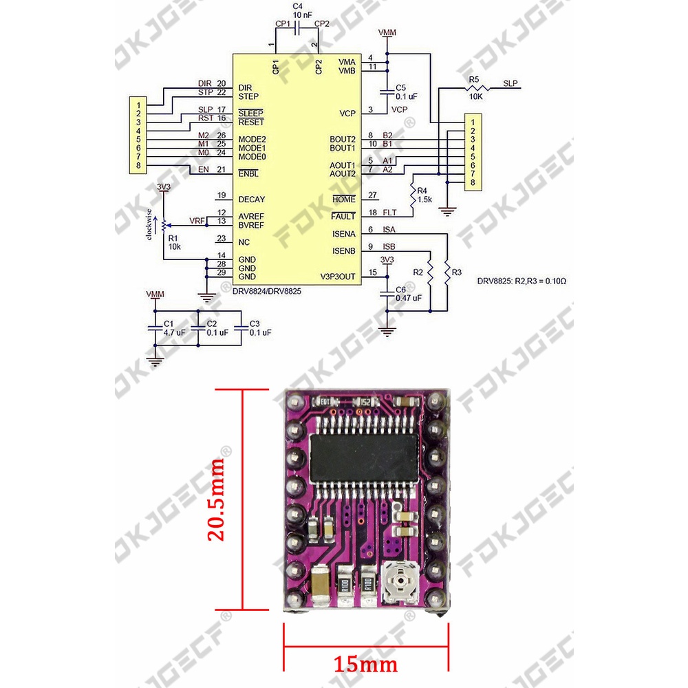 3D Printer A4988 DRV8825 Stepper Motor Driver Control Panel Board ...