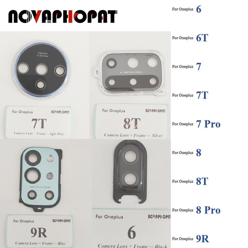 Novaphopat Back Camera Glass Lens With Camera Lens Frame Cover Holder ...