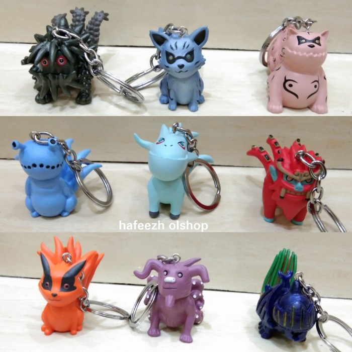 GANTUNGAN Keychain Biju Bijuu Kyubi Kurama Hachibi - Naruto | Shopee ...