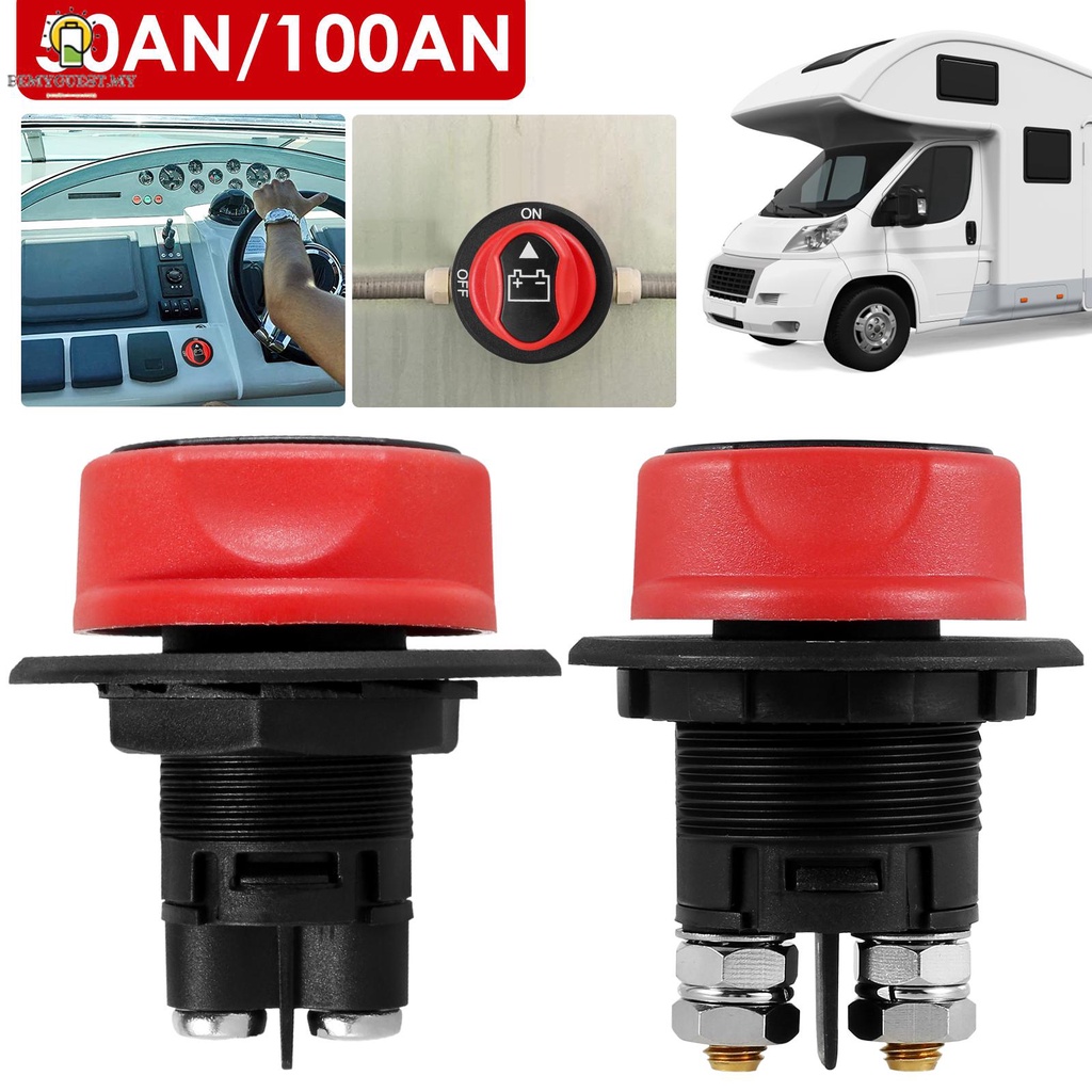 Battery Disconnect Switch 12V-48V Battery Power Cut Off Switch Heavy ...