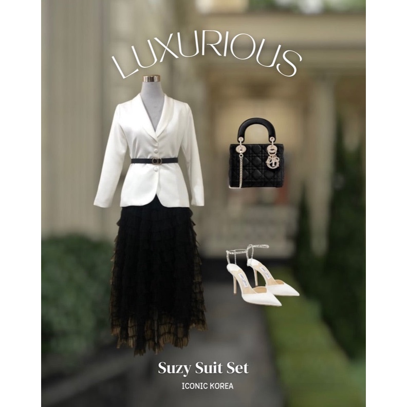ICONIC KOREA Suzy Suit Set | Shopee Malaysia