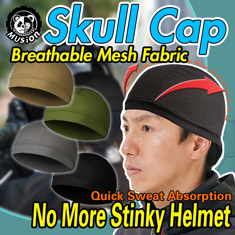 Musion Multicolor Head Cover Helmet Moisture Wicking Taichi Helmet Cap ...