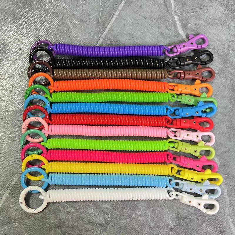 Mobile phone anti-loss rope telescopic spring lanyard Card holder ...