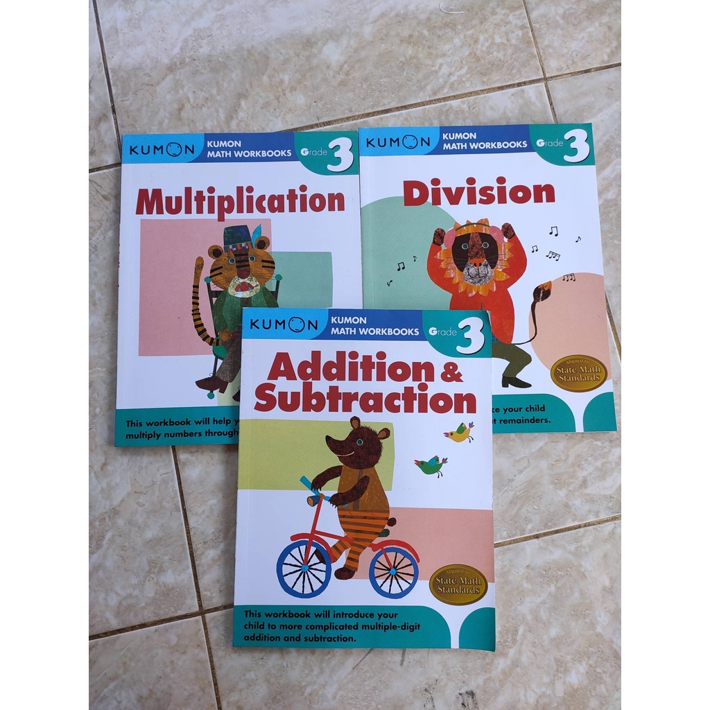 Kumon Math Workbooks Grade 3rd | Shopee Malaysia
