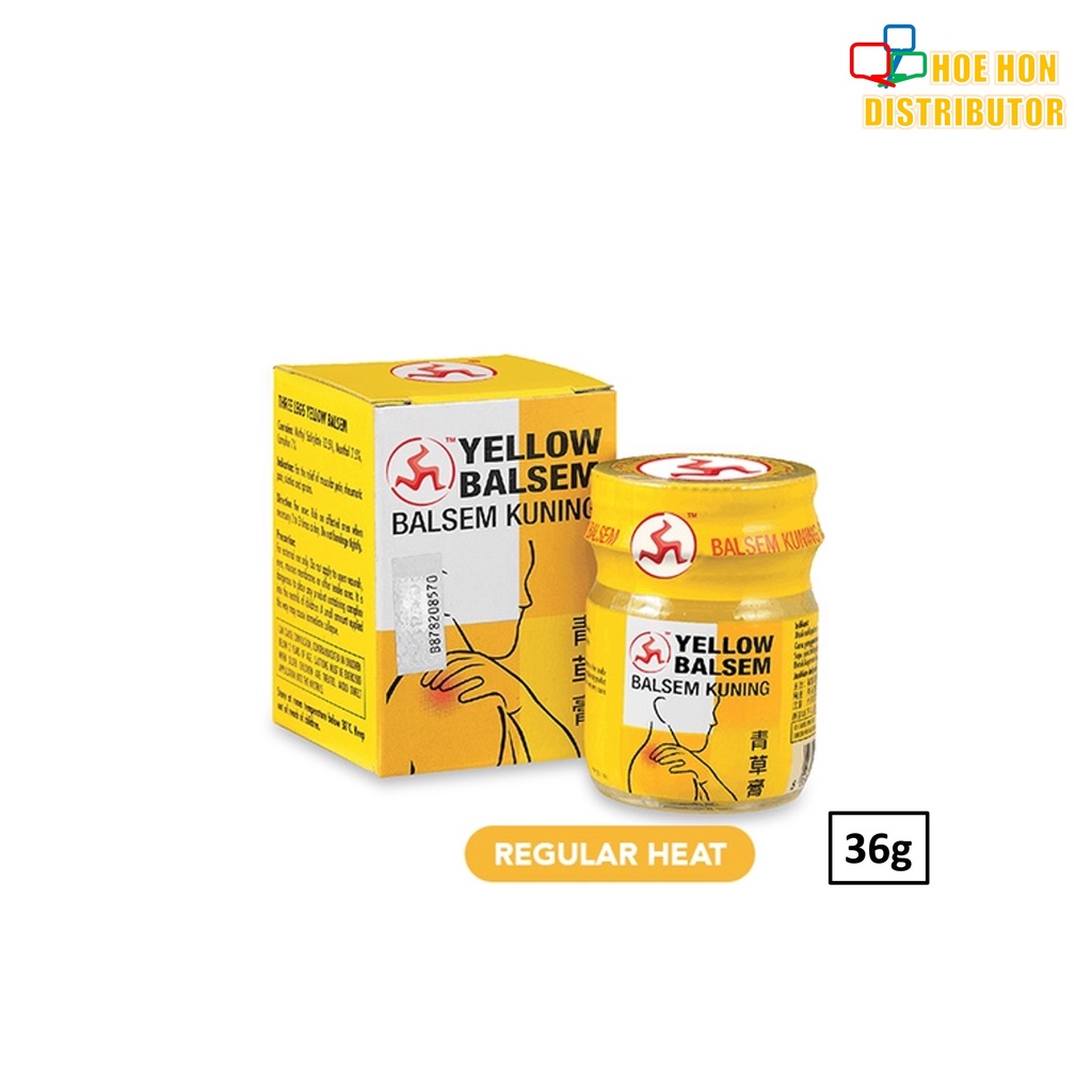Three Legs Balsem 20g 36g Cap Kaki Tiga Balsem Gosok Balm Yellow ...