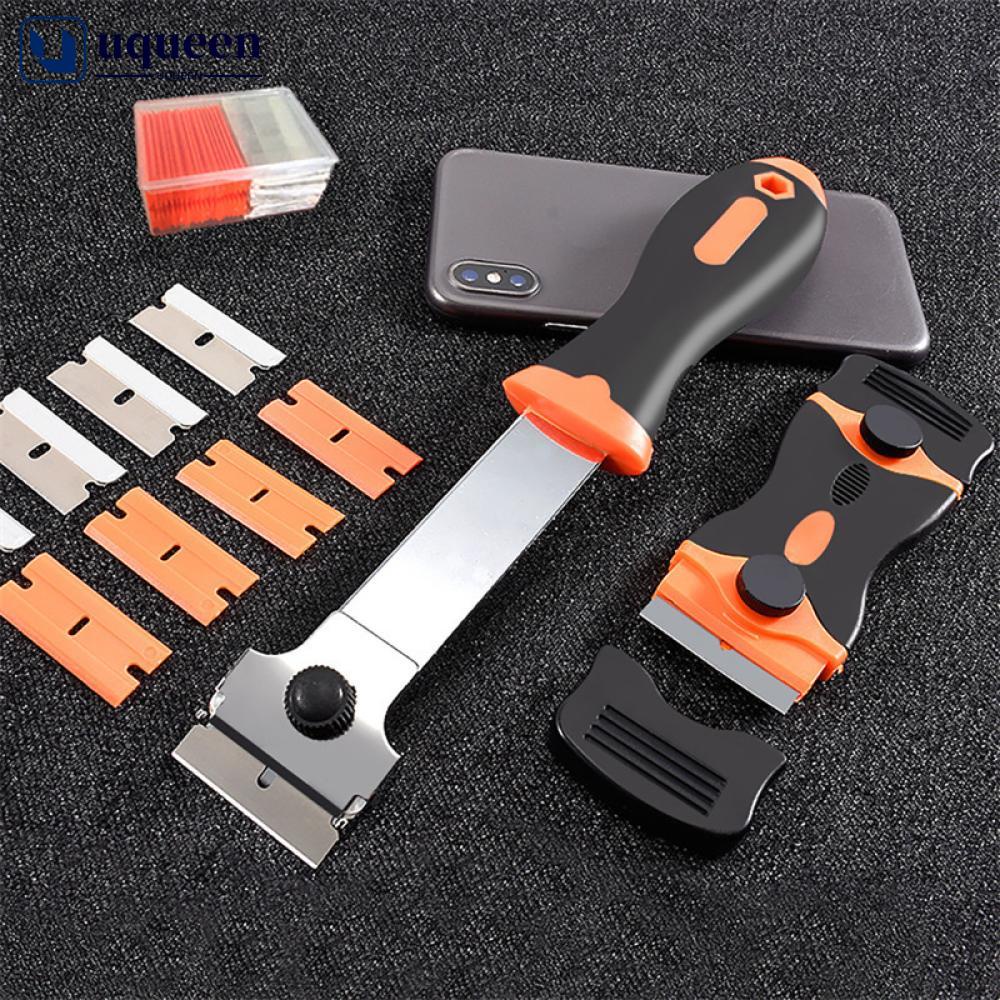 UQUEEN Double-Sided Scraper Car Window Ceramic Glass Sticker Glue ...