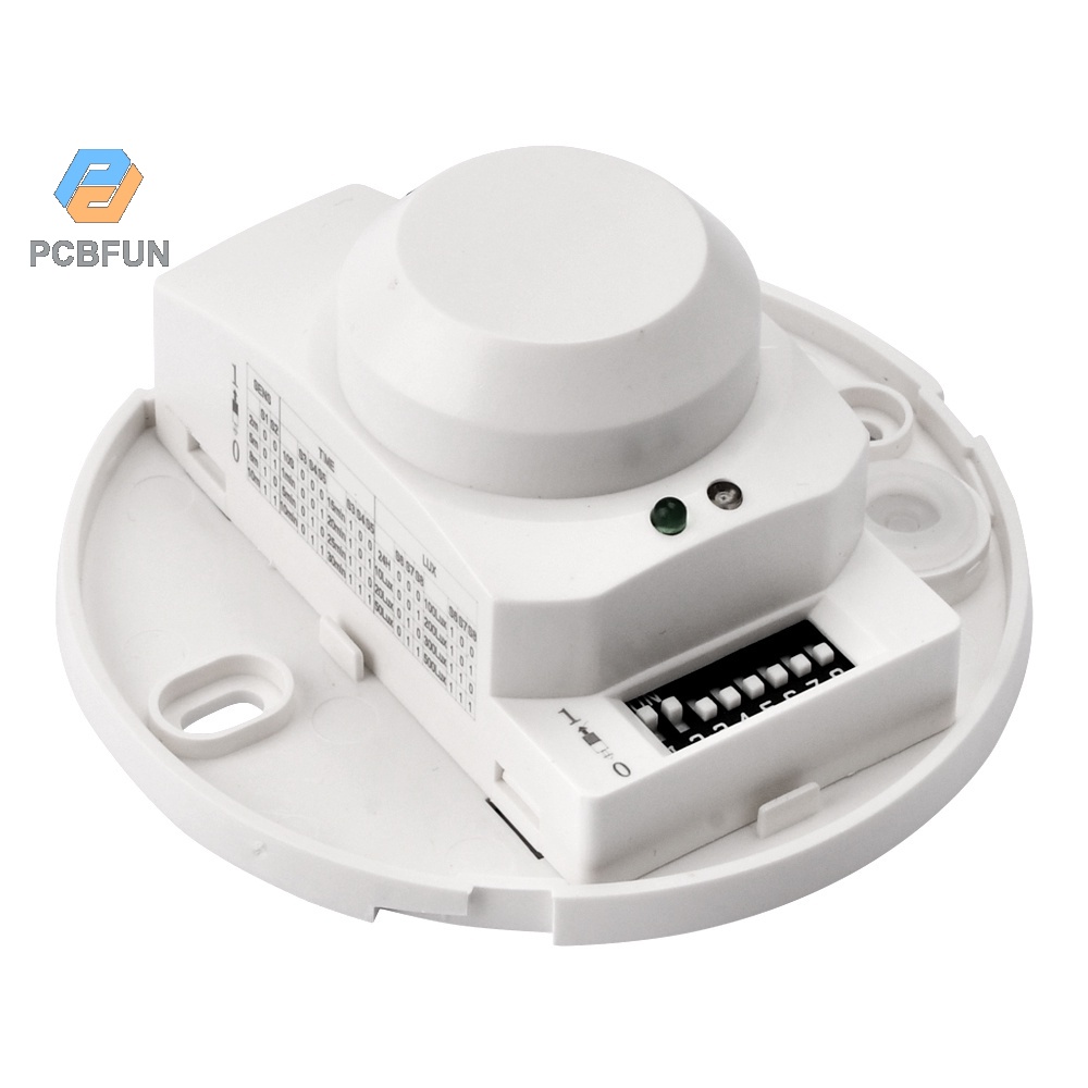 Pcbfun Ac220-240v Led Microwave Radar Sensor Light Switch Human Body ...