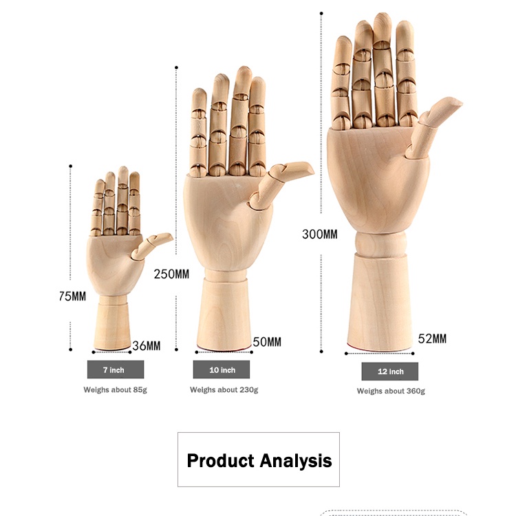 Angel Mark Mannequin Puppet Wooden Hands & Mannequin Movable Joint Wood ...