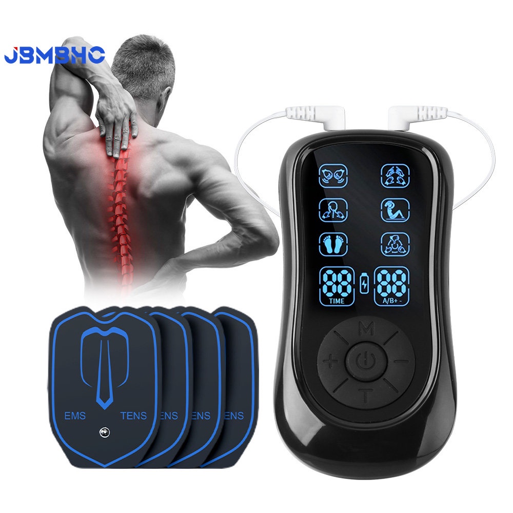 USB Rechargeable TENS Unit Therapy Machine Body Massager with Patch for ...