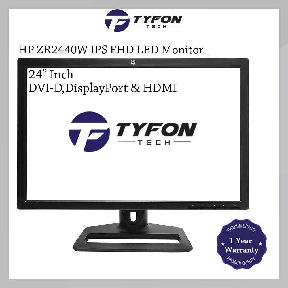 HP 24" Inch Widescreen IPS Full HD LED Backlit Monitor ZR2440W ...