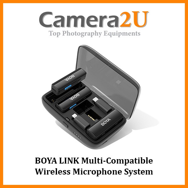 READY STOCK BOYA LINK Multi-Compatible Wireless Microphone System with ...