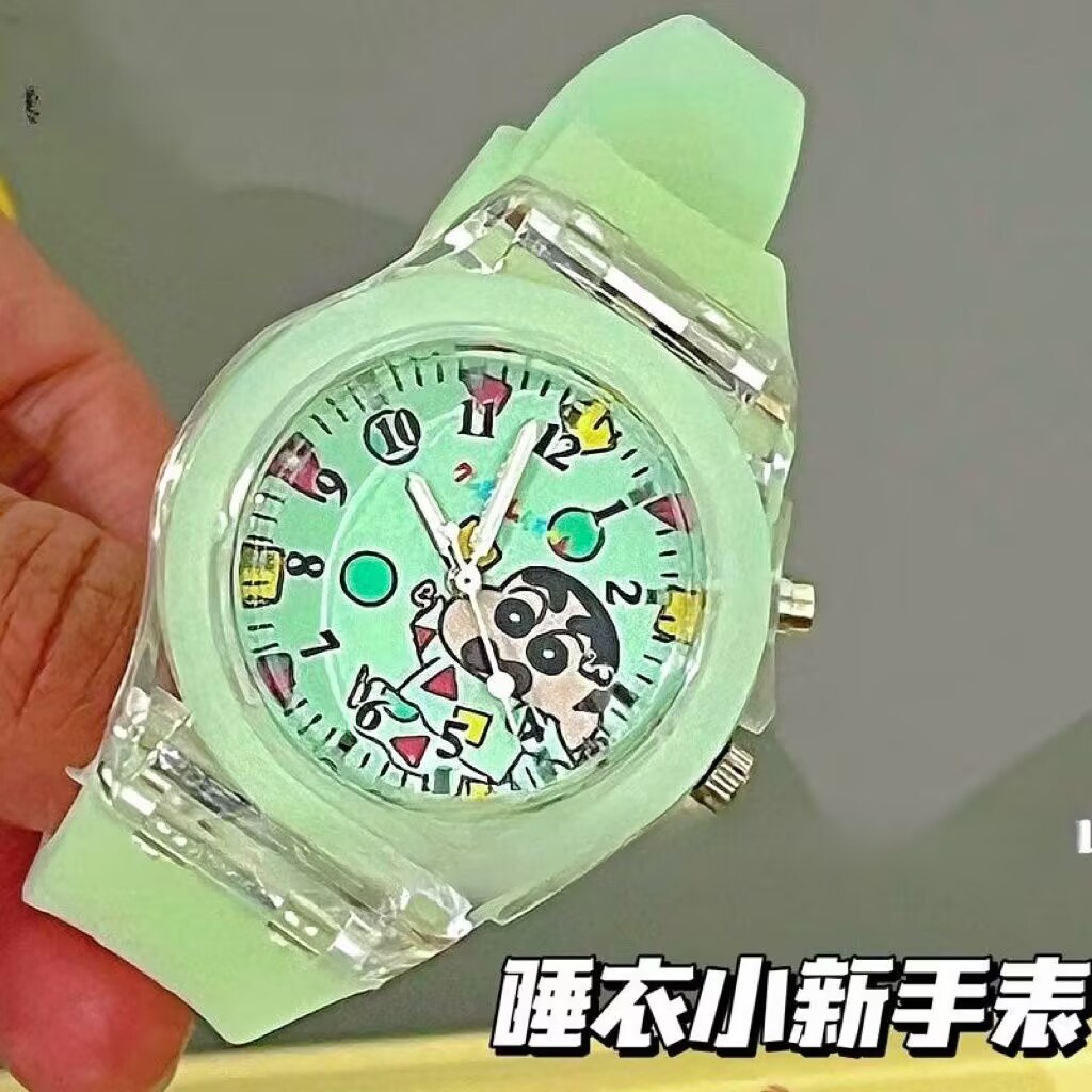 New Crayon Shin Chan Luminous Watch Student Cartoon Watch Luminous Led ...