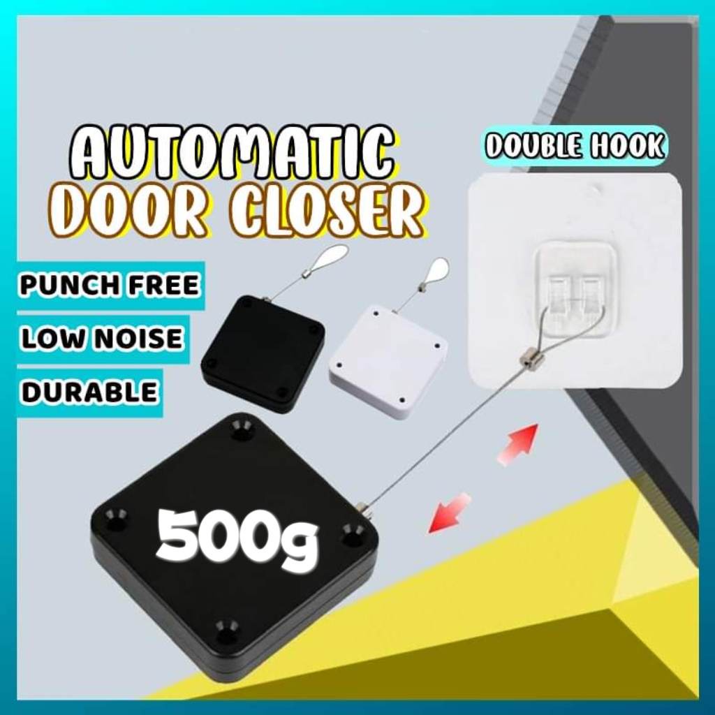 Automatic Door Closer Bracket Punch-Free Drawstring Sliding Door Window ...