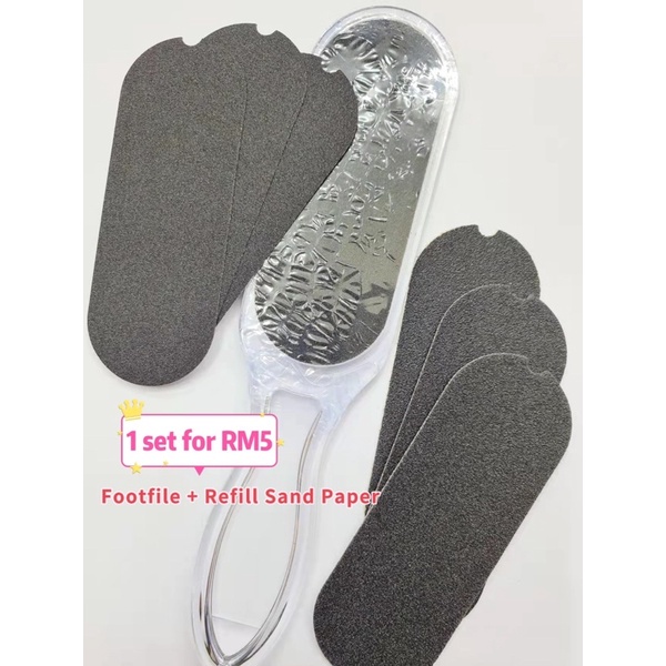 Footfile Ready Stock 现货 双面砂纸脚板搓 Papan kaki kertas pasir dua belah ...