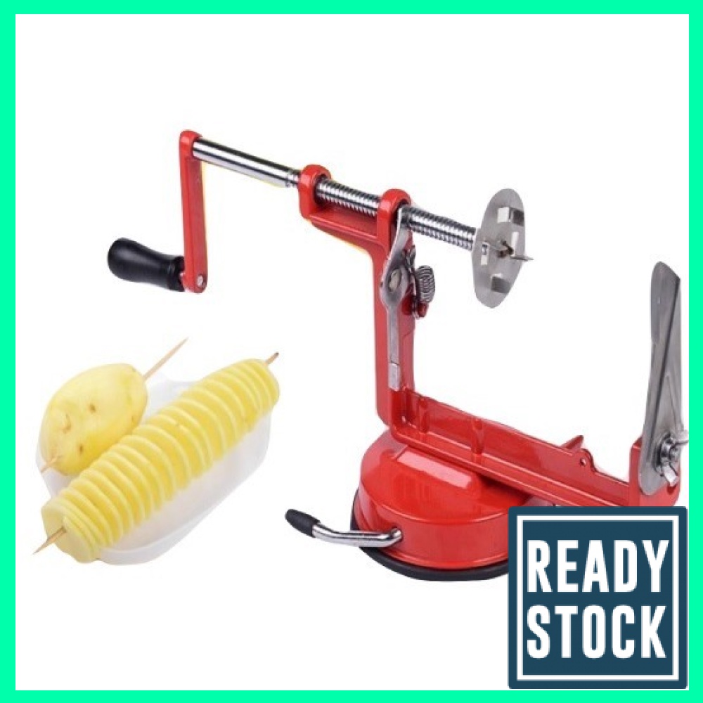 BEST BUY Manual Steel Spiral Potato Slicer Cutter Pemotong Kentang ...