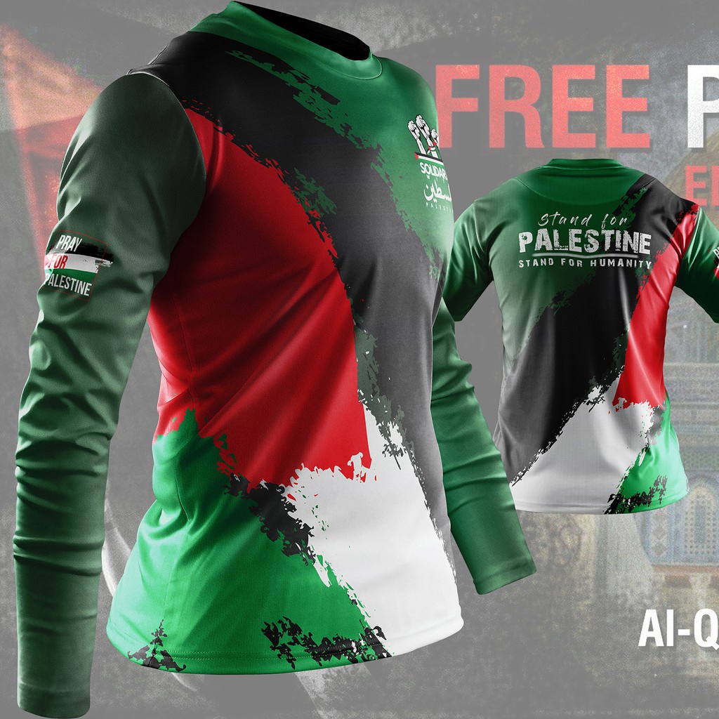 【Free Custom Name & Number】READY STOCK - SOLIDARITY WITH PALESTINE T ...