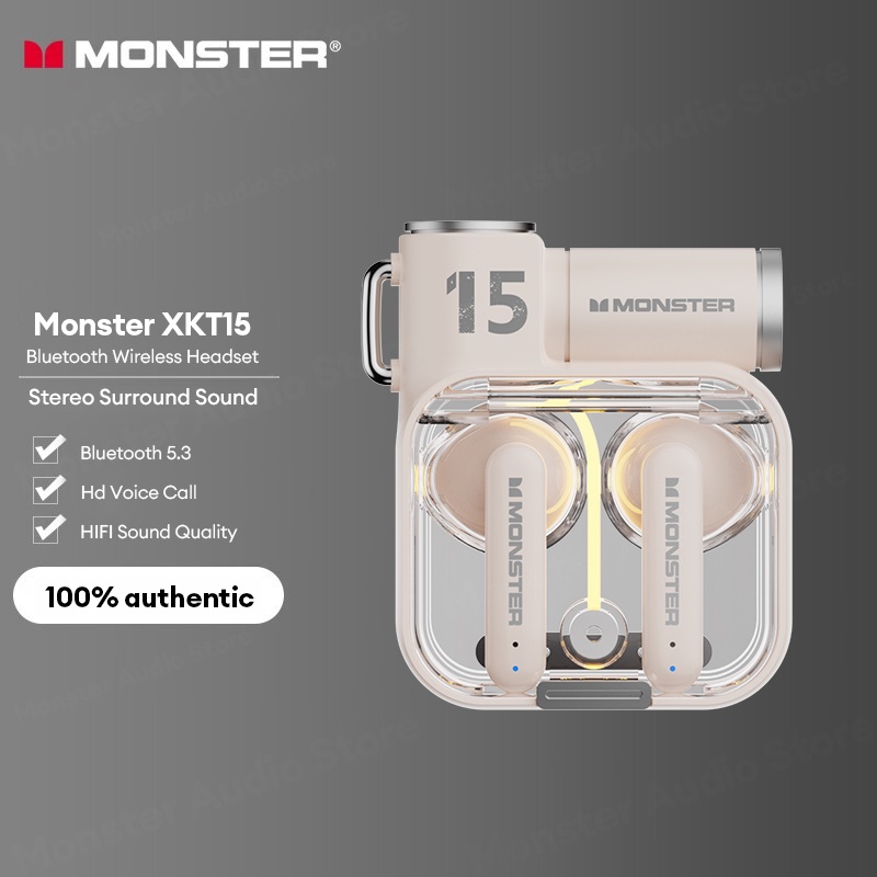 Monster XKT15 Bluetooth Wireless Earphone Smart HIFI Sound Quality ...