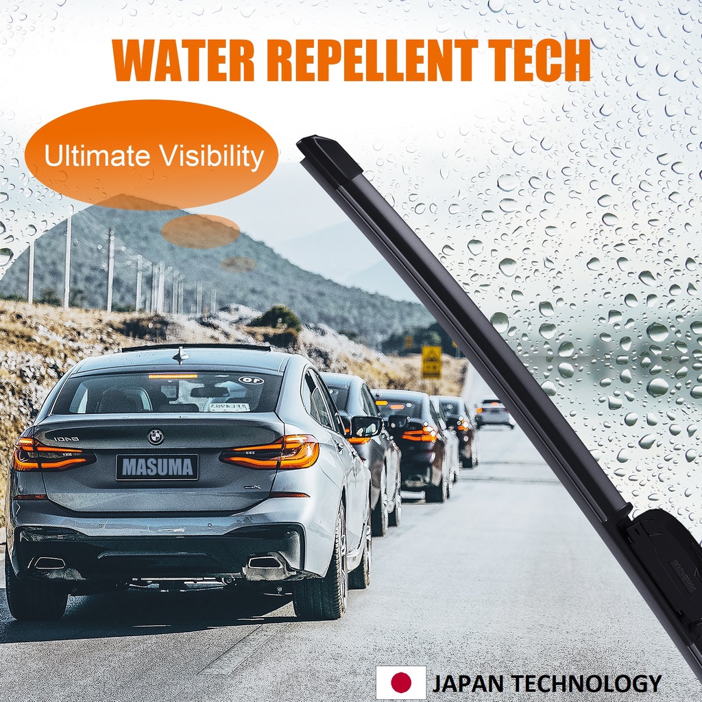 Japan Silicone Car Wiper Windshied For Proton Perodua Honda Toyota ...