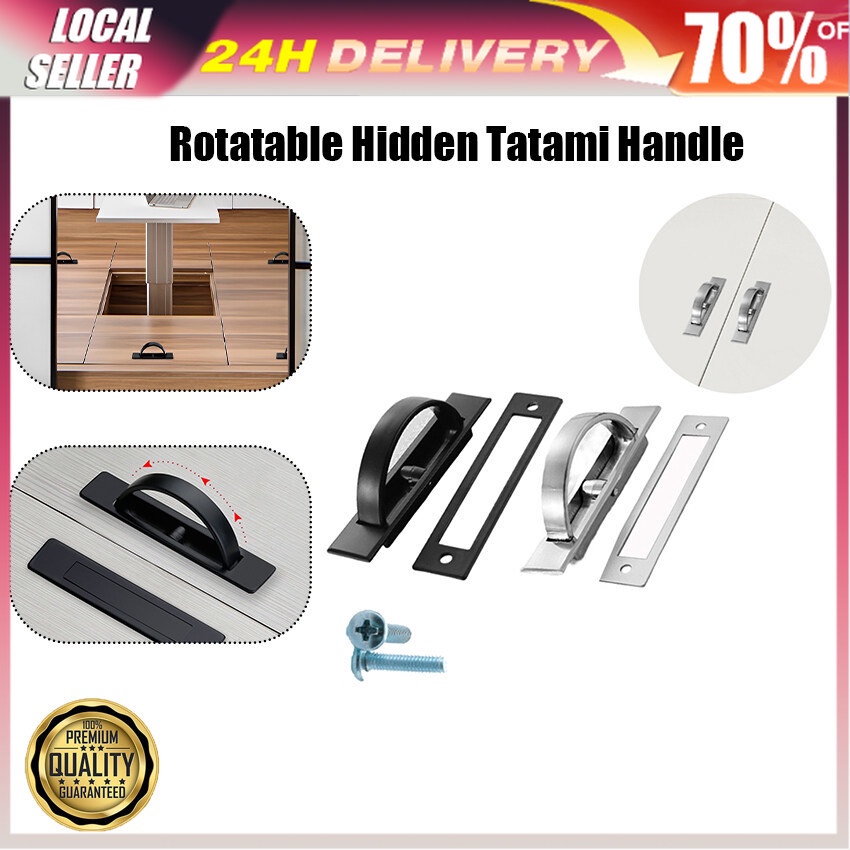 Tatami Hidden handle tatami kitchen cabinet drawer handle rotating ...