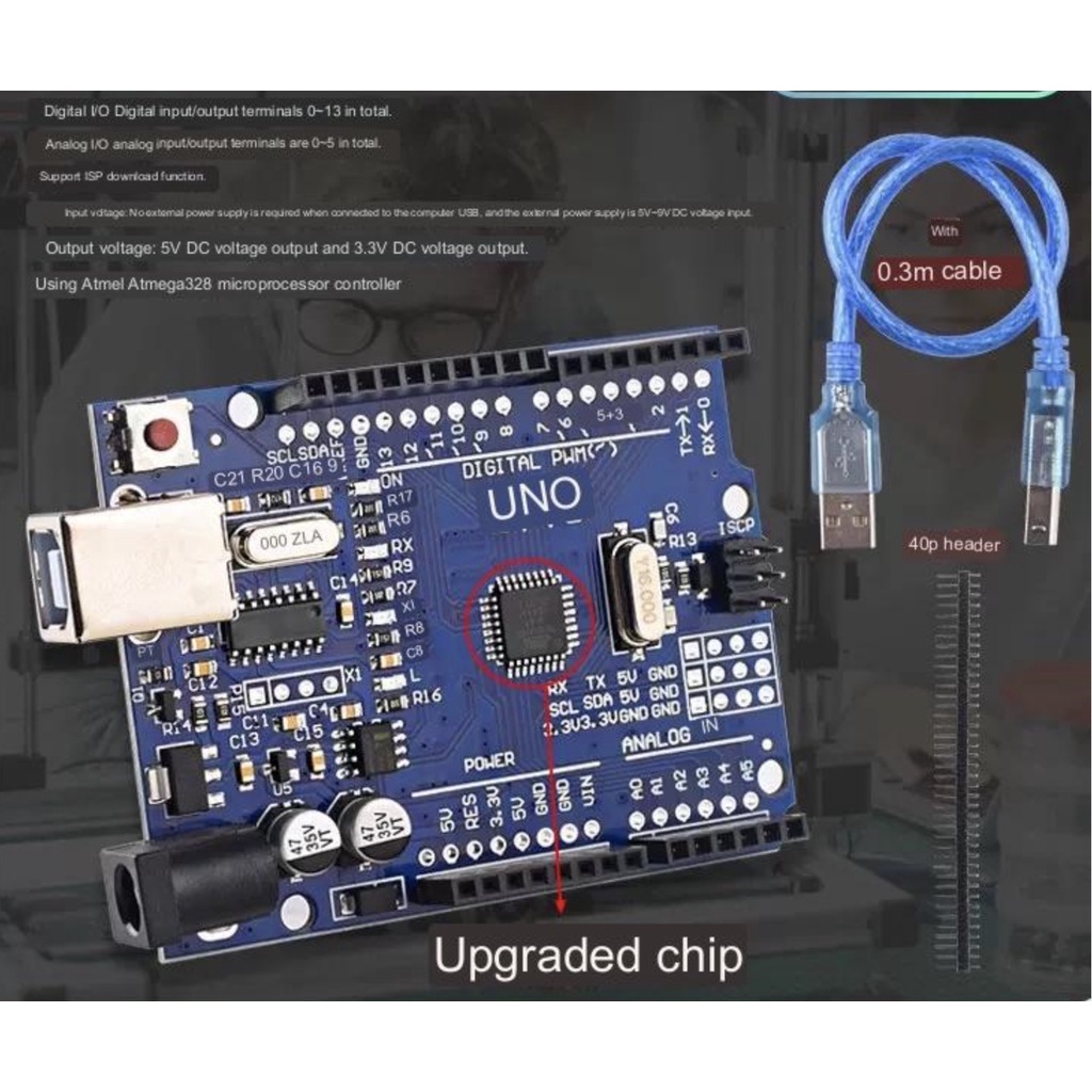 Arduino UNO R3 - ATMEGA328 - Ready Stock in Malaysia ATMEGA328 | Shopee ...