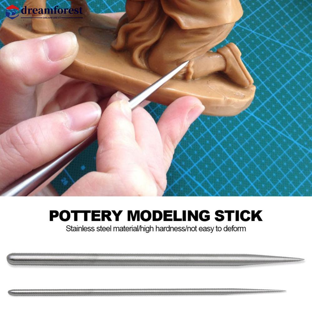 DREAMFOREST Pottery Stainless Steel Modeling Stick Acupressure Texture ...