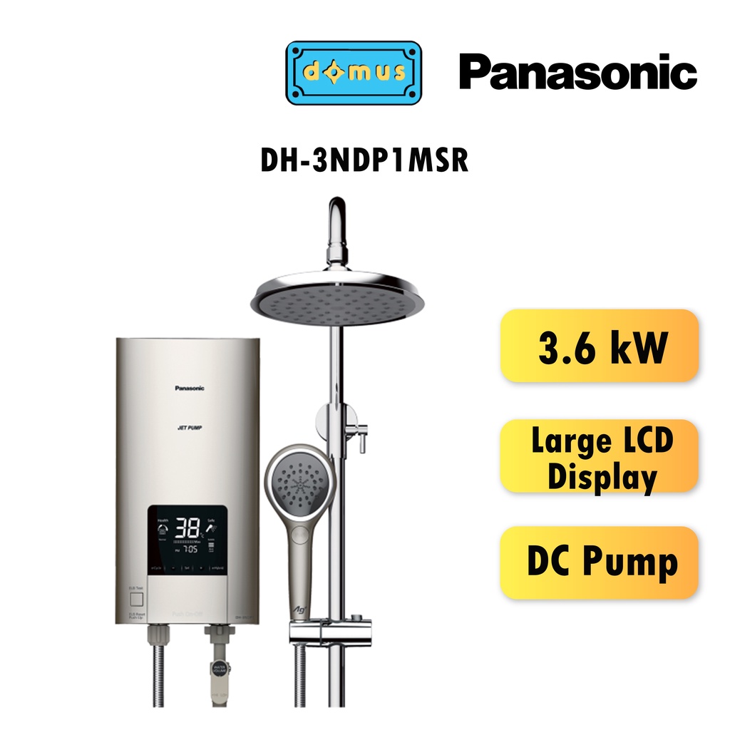 Panasonic Jet Pump Home Shower With Rain Shower DH-3NDP1MSR | Shopee ...