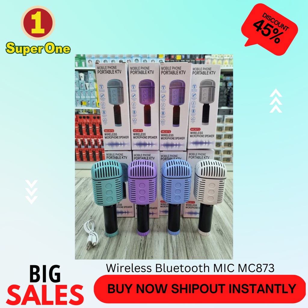 Assorted Colors Hi-Fi Speaker Wireless Bluetooth Mic MIC MC873. PM Us ...
