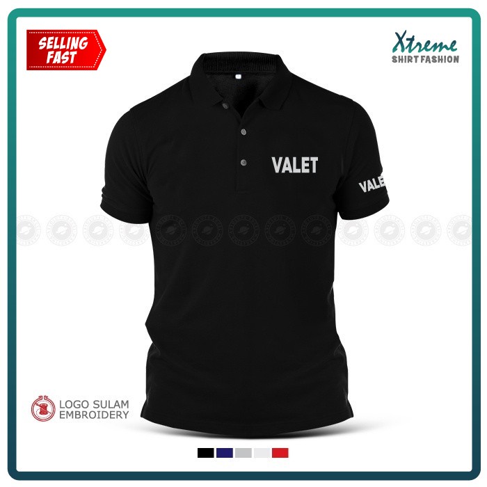 Polo T Shirt Sulam Valet Parking Service Car Jockey Hotel Baju Tee ...