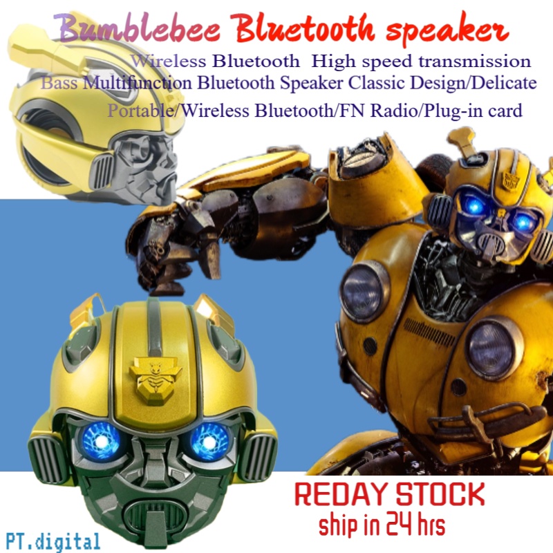 local seller Bumblebee Helmet Bluetooth Speaker Bass Wireless Bluetooth ...