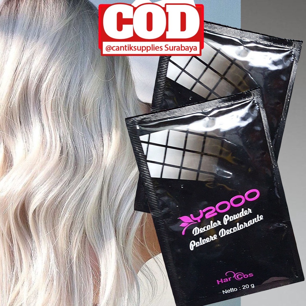 *ORIGINAL* Decolor POWDER Y2000 20ML HAIR BLEACHING | Shopee Malaysia