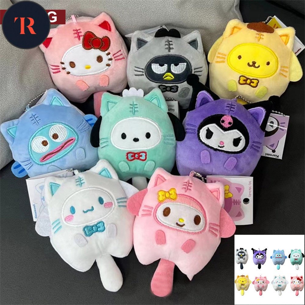 TR- Cute Kawaii Plushie Key Ring Sanrio Kuromi Melody Cinnamoroll Plush ...