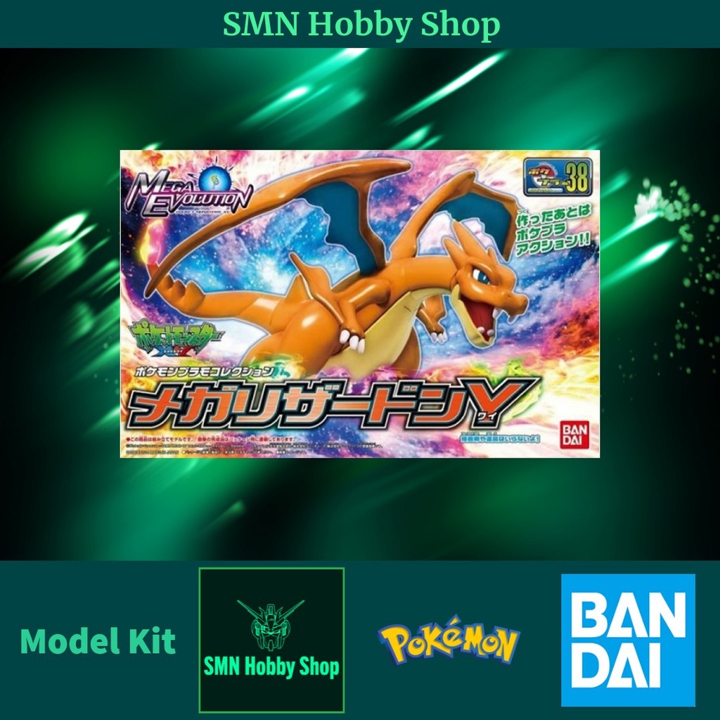 PLAMO Select Series Poke-Pla Mega Charizard Y 038 Model Kit [Pokemon ...