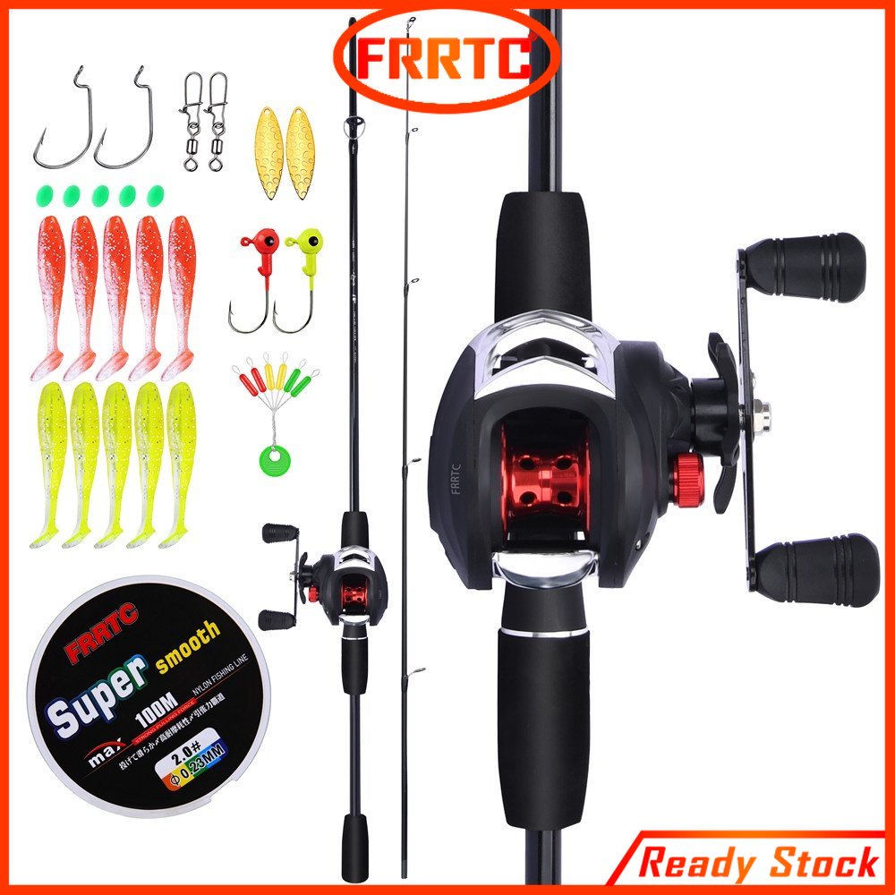 FRRTC Fishing Rod Set Full Corbon Casting Rod Baitcasting Casting Rod ...