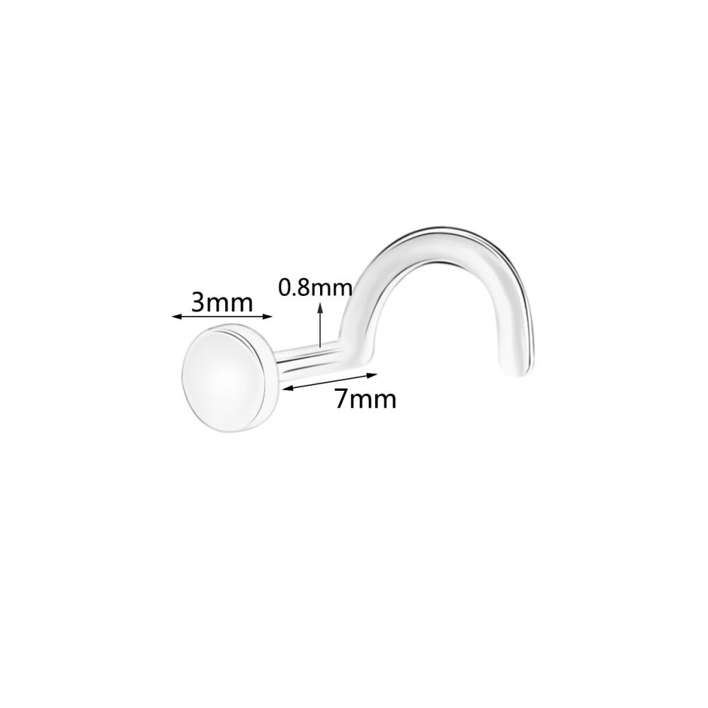 5-50pcs U Shape Invisible Septum Piercing Hider Clear Acrylic Nose Ring ...