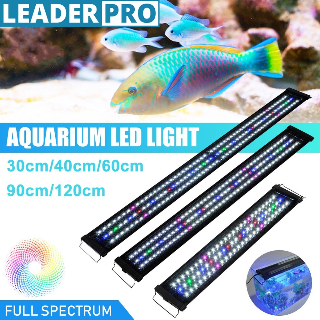 Blue/RGB 30/40/60/90/120CM Waterproof LED Aquarium Lights Fish Tank Light Bar Submersible ...