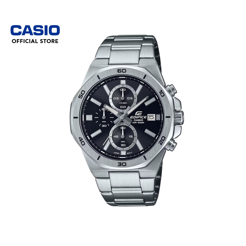 Casio Edifice EFV-640D-1AV Silver Stainless Steel Band Men Watch ...