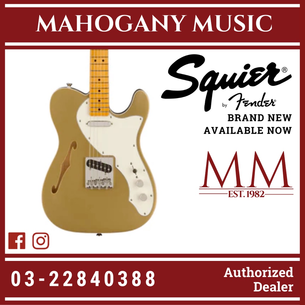 Squier FSR Classic Vibe 60s Telecaster Thinline Electric Guitar, Maple ...