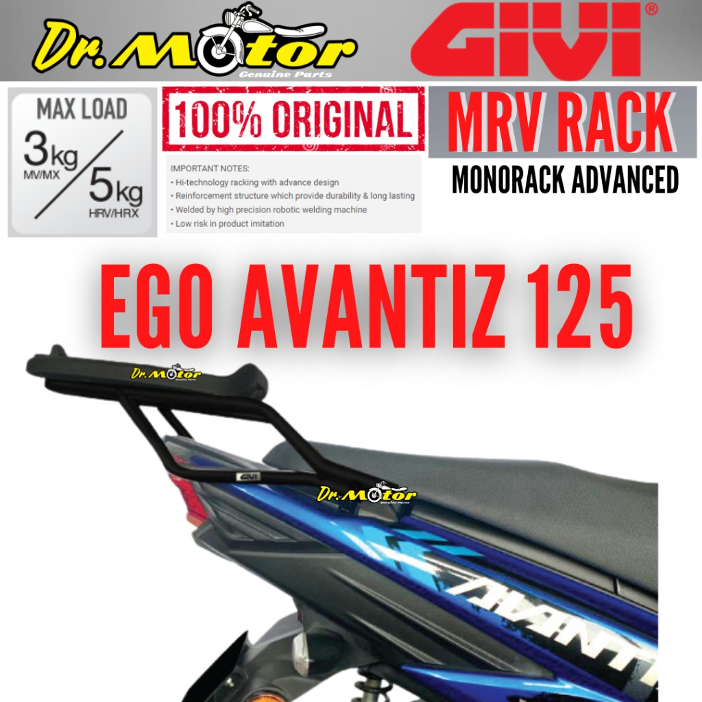 YAMAHA EGO AVANTIZ AVANTIS GIVI MRV ADVANCE MONORACK MONOLOCK MONO TECT ...