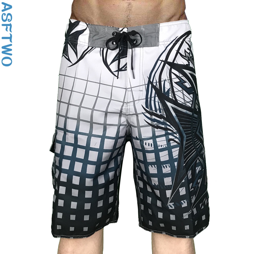 ASFTWO Stylish Beach Shorts for Men, Peach Skin Fabric Surfing Shorts ...