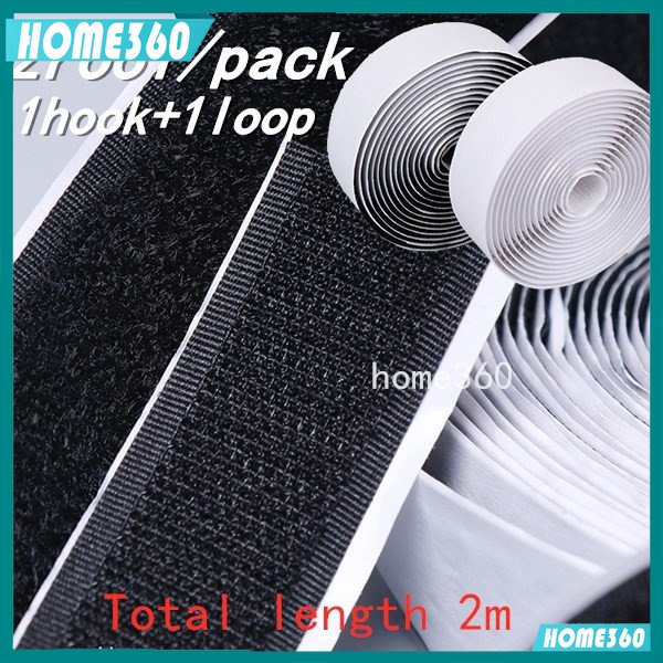 2 roll/pack Self-adhesive Velcro Tape,Velcro Cable Tie,Hook and Loop ...