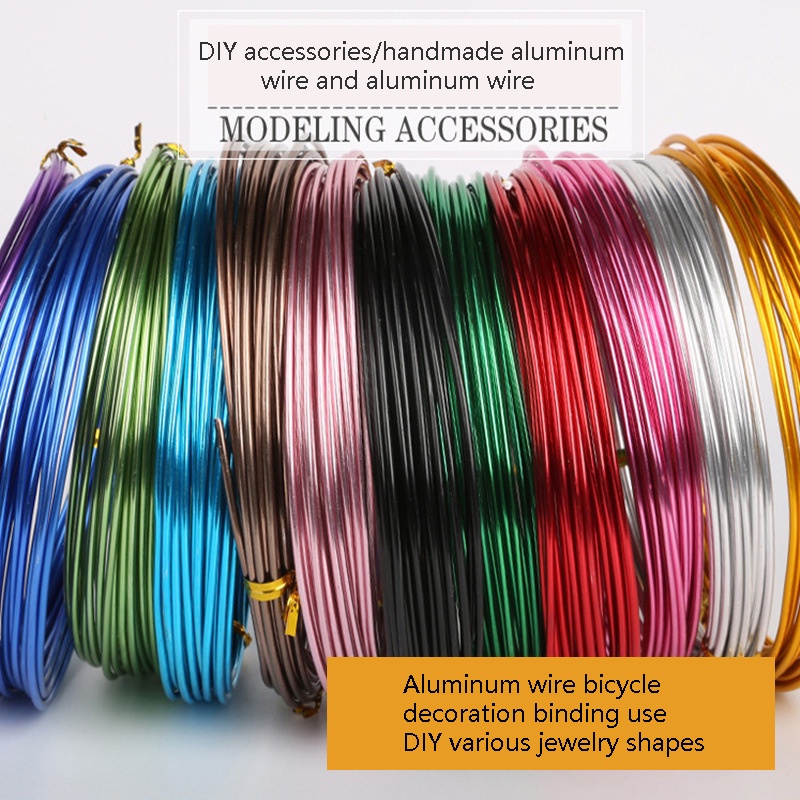 5 Meters/roll Size Is 1/1.5/2.0mm Colored Aluminum Wire Aluminum Oxide ...