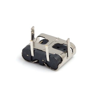 Type-c 2P Female Socket 90 Degree Plug-In Positive Negative Double ...