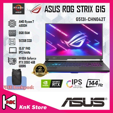 Asus ROG Strix G15 G513I-CHN042T 15.6'' FHD 144Hz Gaming Laptop ( AMD ...