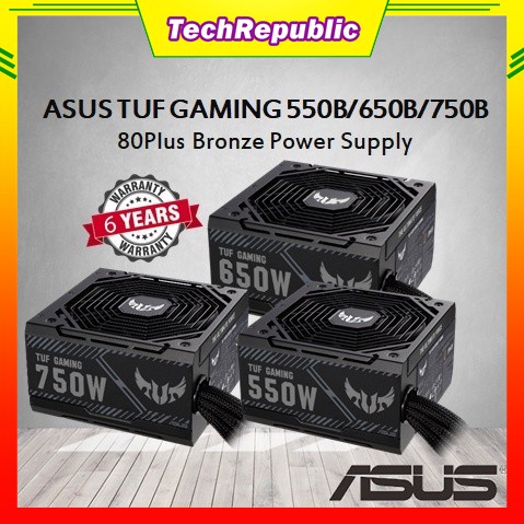 ASUS TUF GAMING 550B / 650B / 750B 80 PLUS Bronze Power Supply Unit ( 550W / 650W / 750W ...